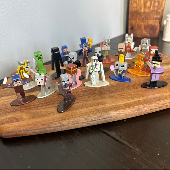 Minecraft | Toys | Minecraft Mini Figures Set Metal | Poshmark